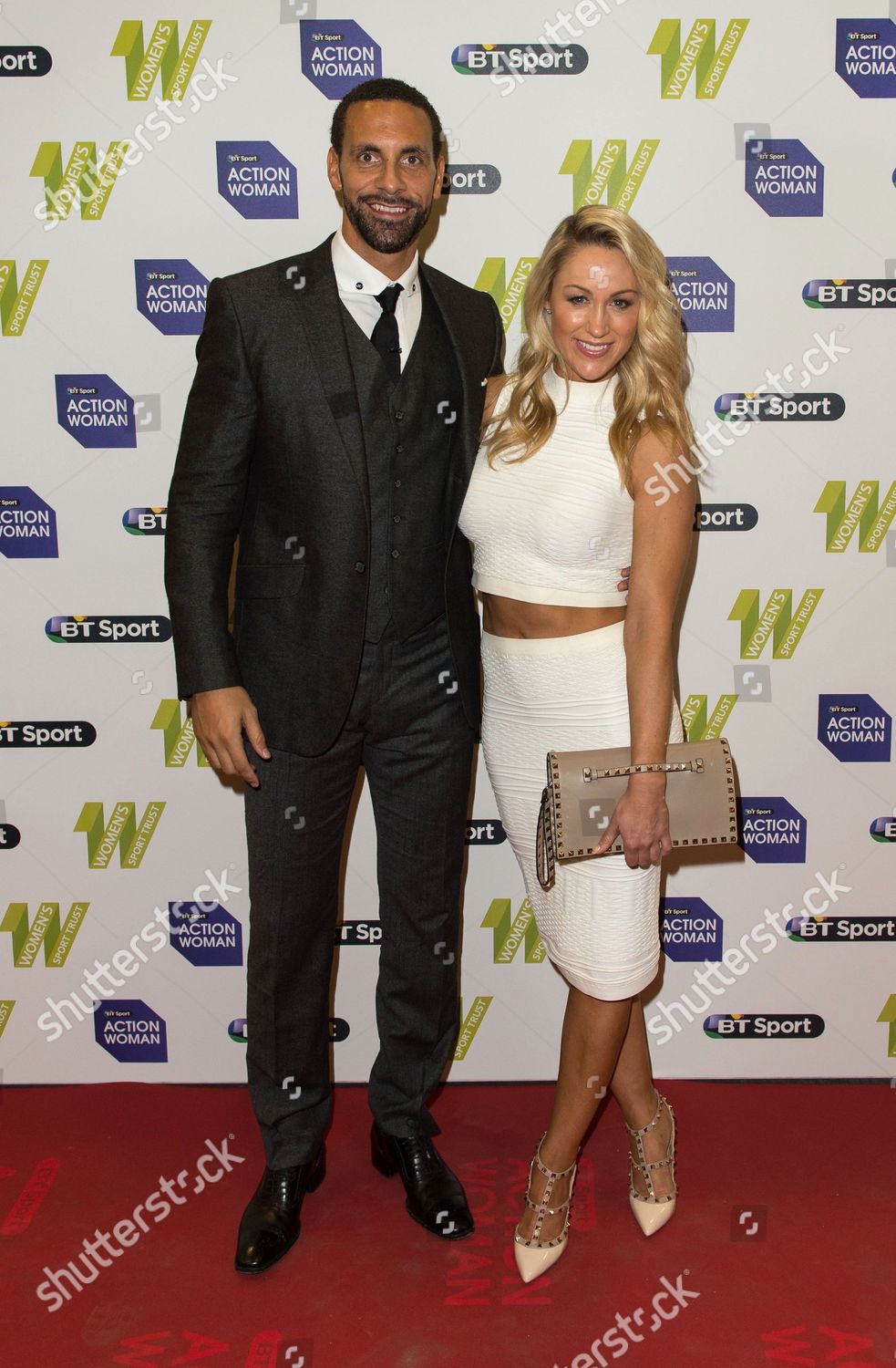 Rio Ferdinand Caroline Pearce Editorial Stock Photo - Stock Image ...