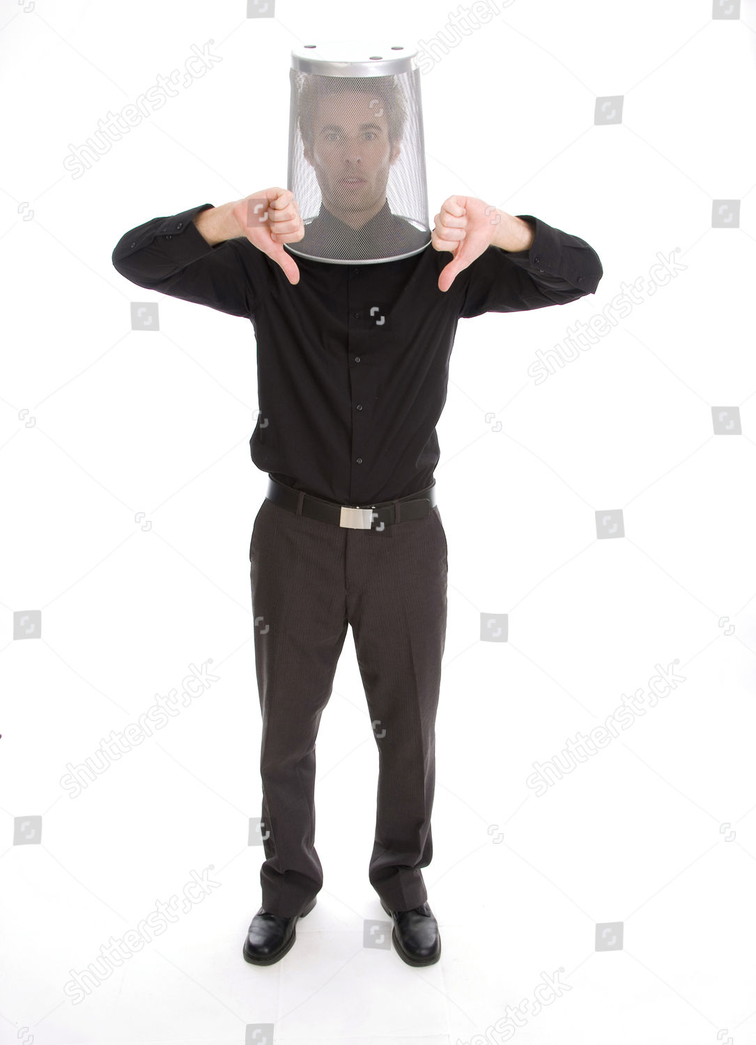 Model Released Business Man Dustbin On Editorial Stock Photo - Stock ...