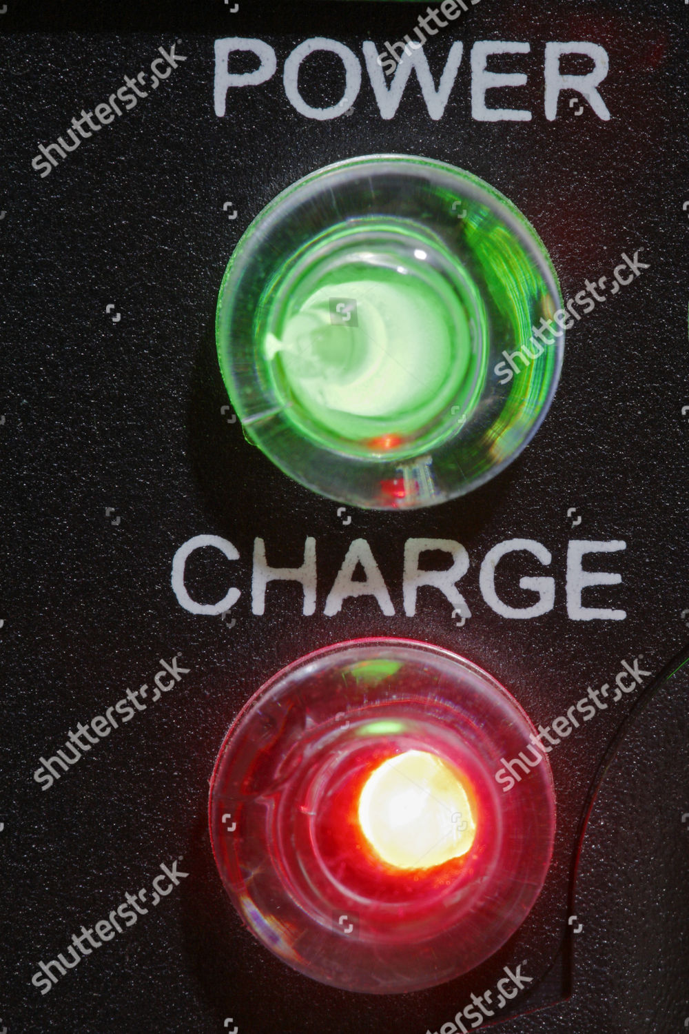 Warning Lights Charger Green Red Macro Editorial Stock Photo - Stock ...