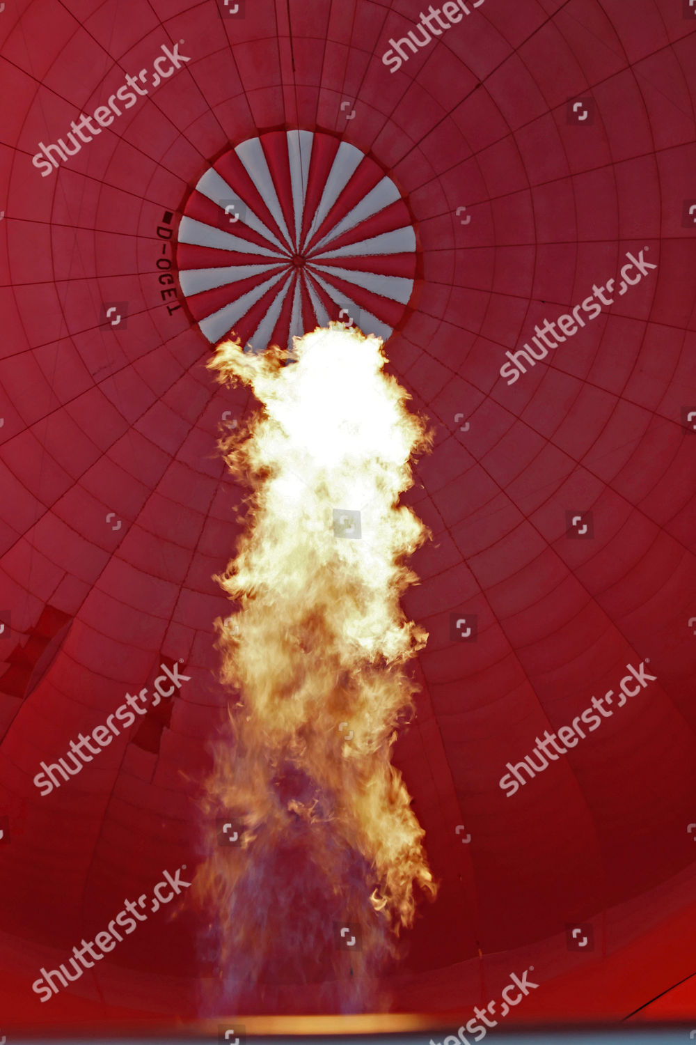 Hotair Balloon Heated By Gas Burner Editorial Stock Photo - Stock Image ...