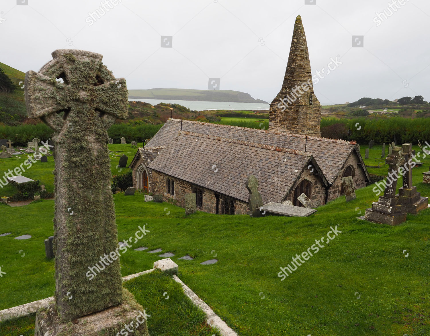 St Enodoc Church Trebetherick Cornwall England Editorial Stock Photo ...