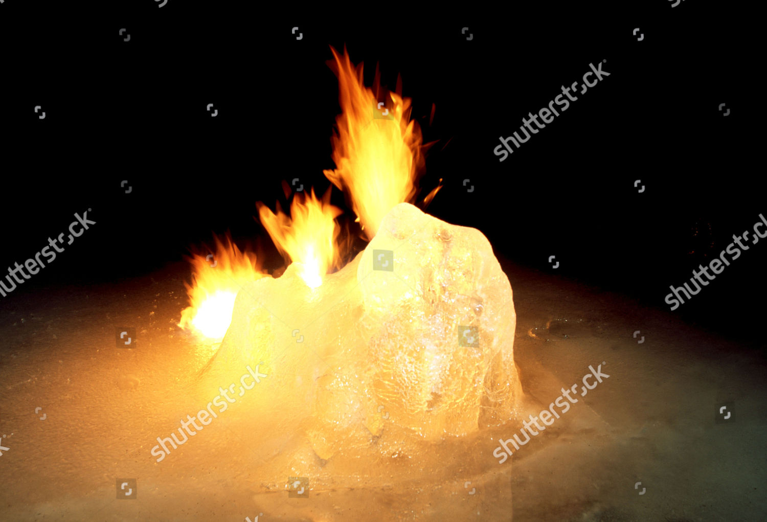 Fire Ice Lava Cave Surtshellir Iceland Editorial Stock Photo - Stock ...