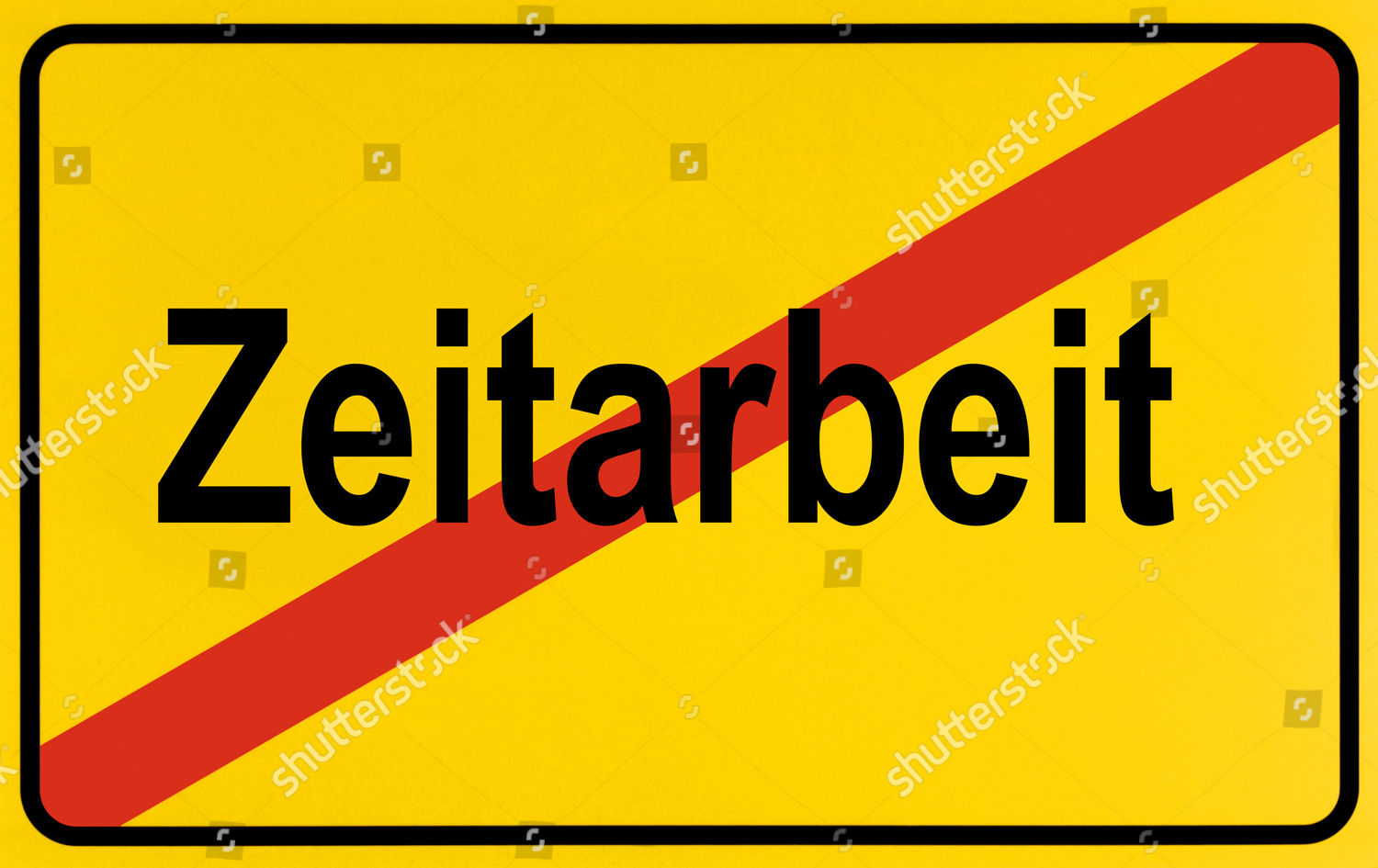 German City Limits Sign Symbolising End Editorial Stock Photo - Stock ...