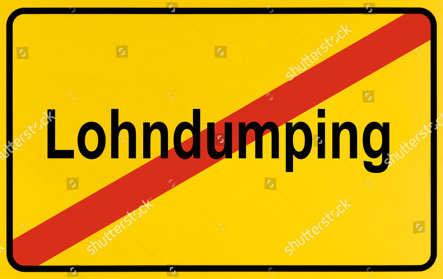 German City Limits Sign Symbolising End Editorial Stock Photo - Stock ...