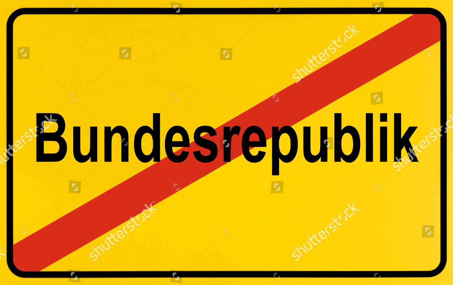 German City Limits Sign Symbolising End Editorial Stock Photo - Stock ...