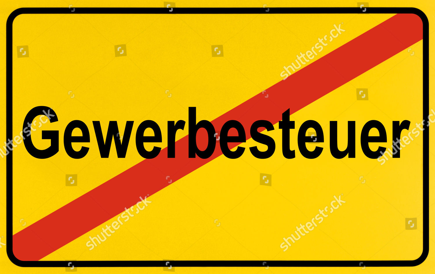 GERMAN CITY LIMITS SIGN SYMBOLISING END Editorial Stock Photo - Stock ...