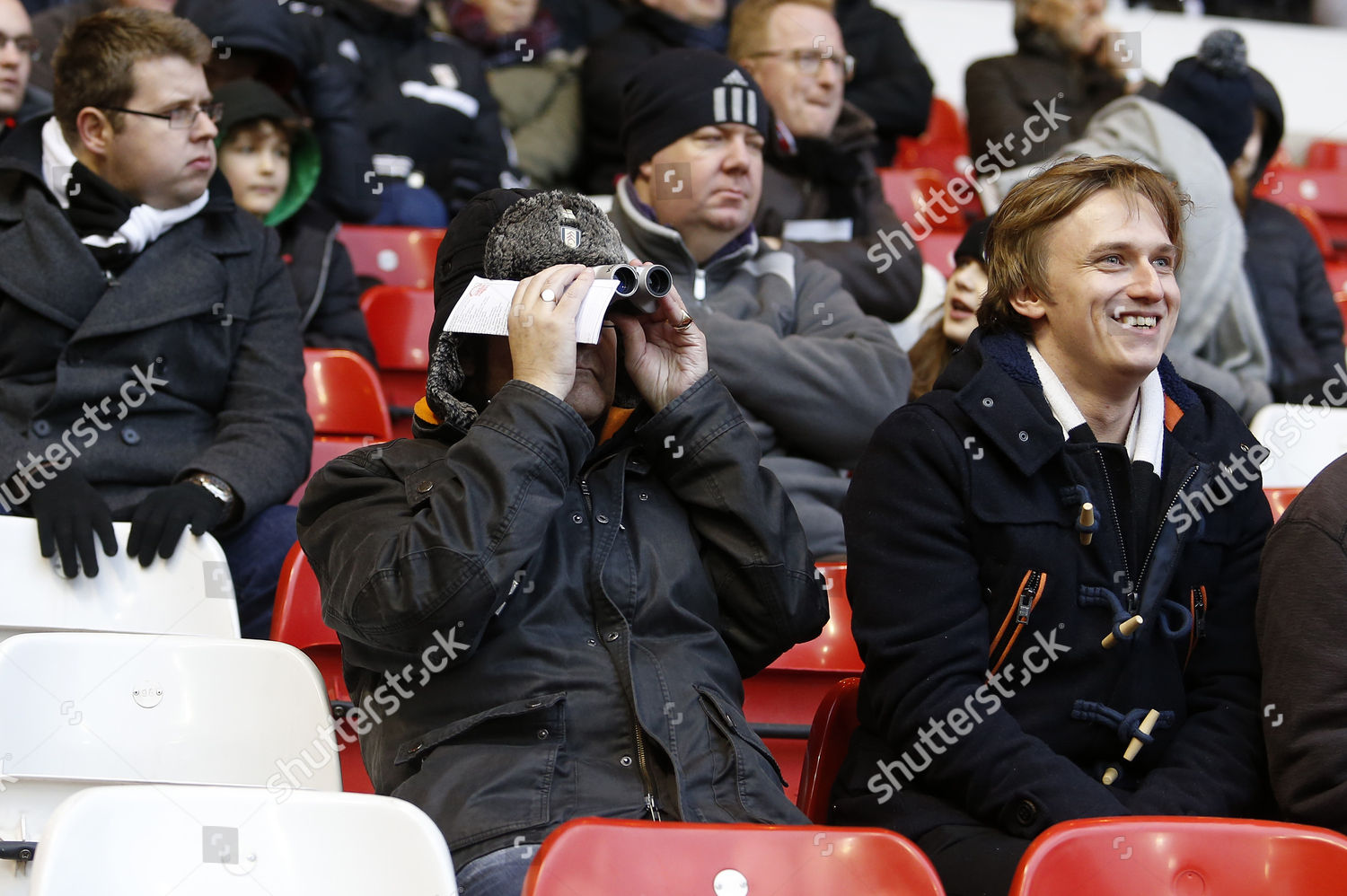 Fulham Fan Gets Closer Look During Editorial Stock Photo - Stock Image ...