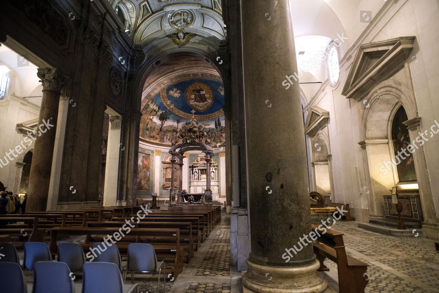 Basilica Santa Croce Interior Editorial Stock Photo - Stock Image ...