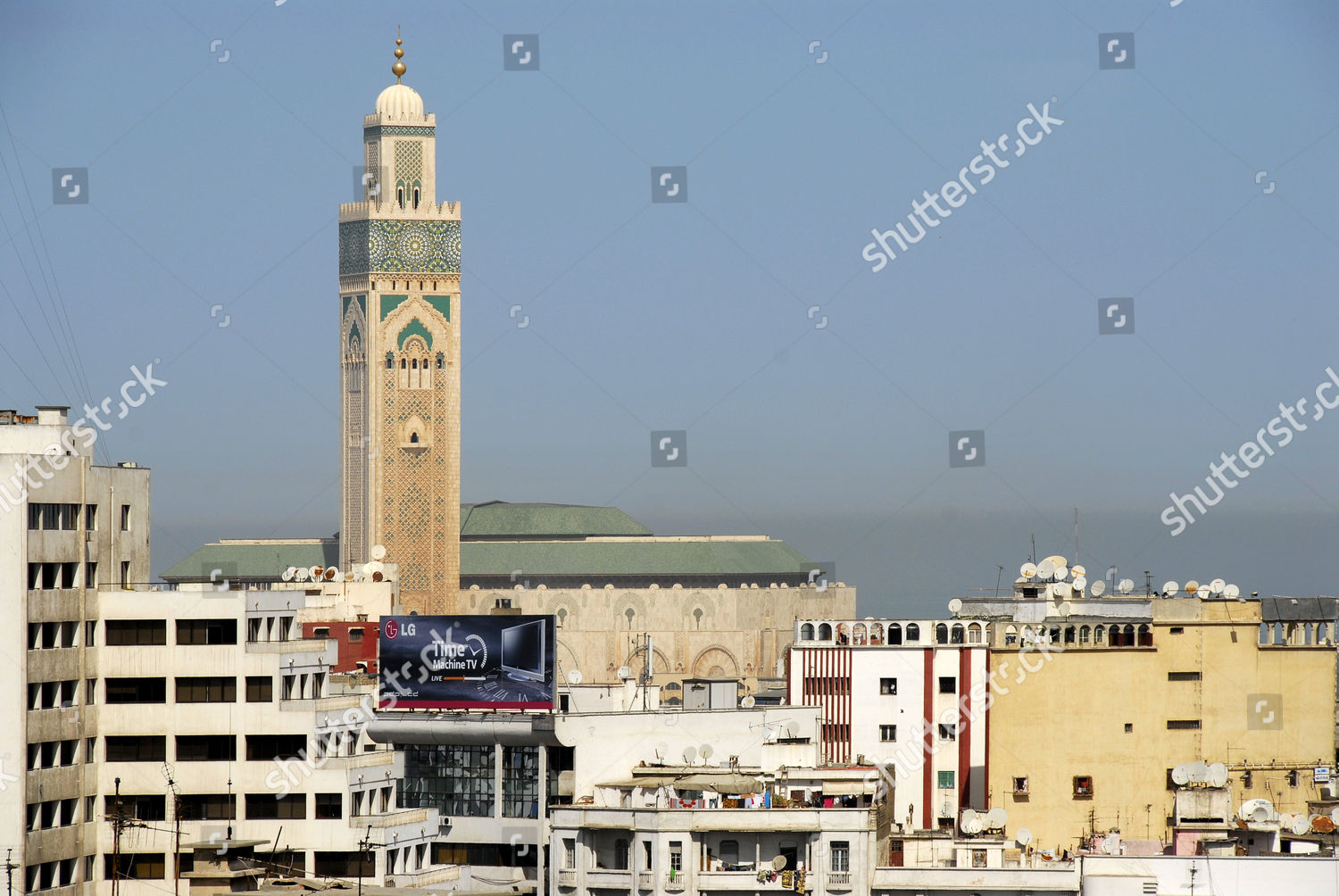 View City Minaret Mosque Hassan Ii Editorial Stock Photo - Stock Image ...