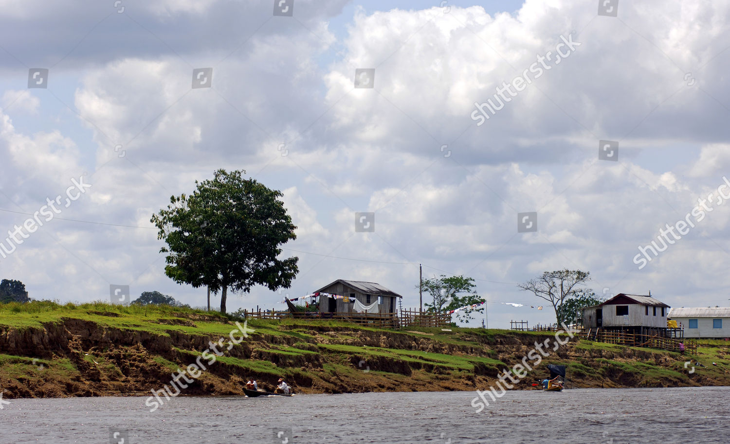 Simple Settler Houses Amazonas Region Brazil Editorial Stock Photo ...