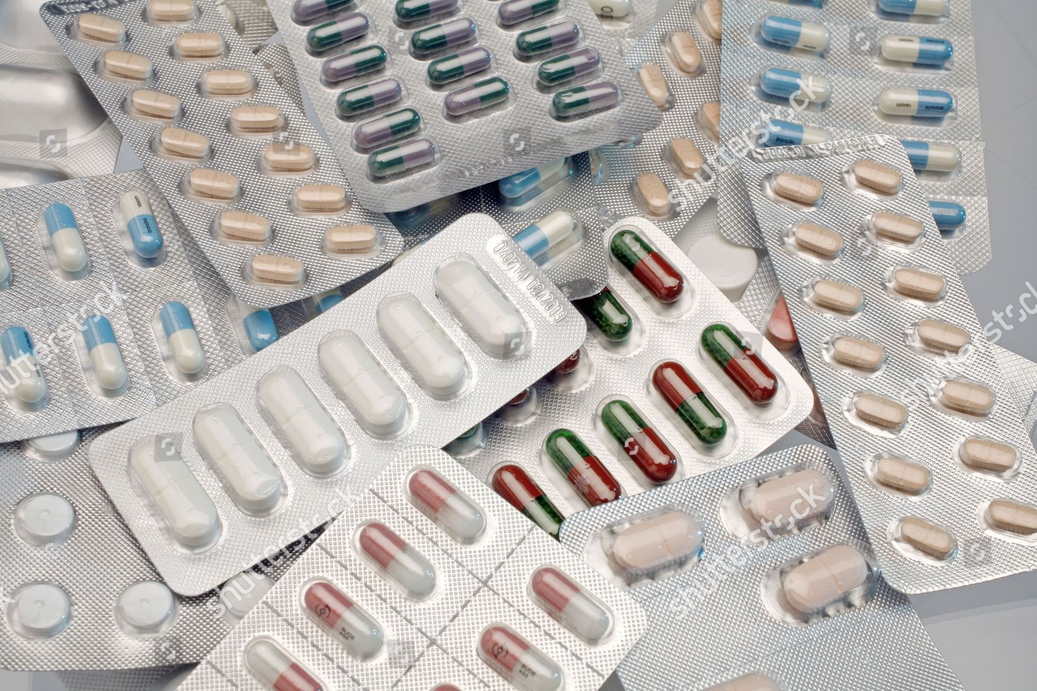 Variety Pills Capsules Wrapping Editorial Stock Photo - Stock Image ...