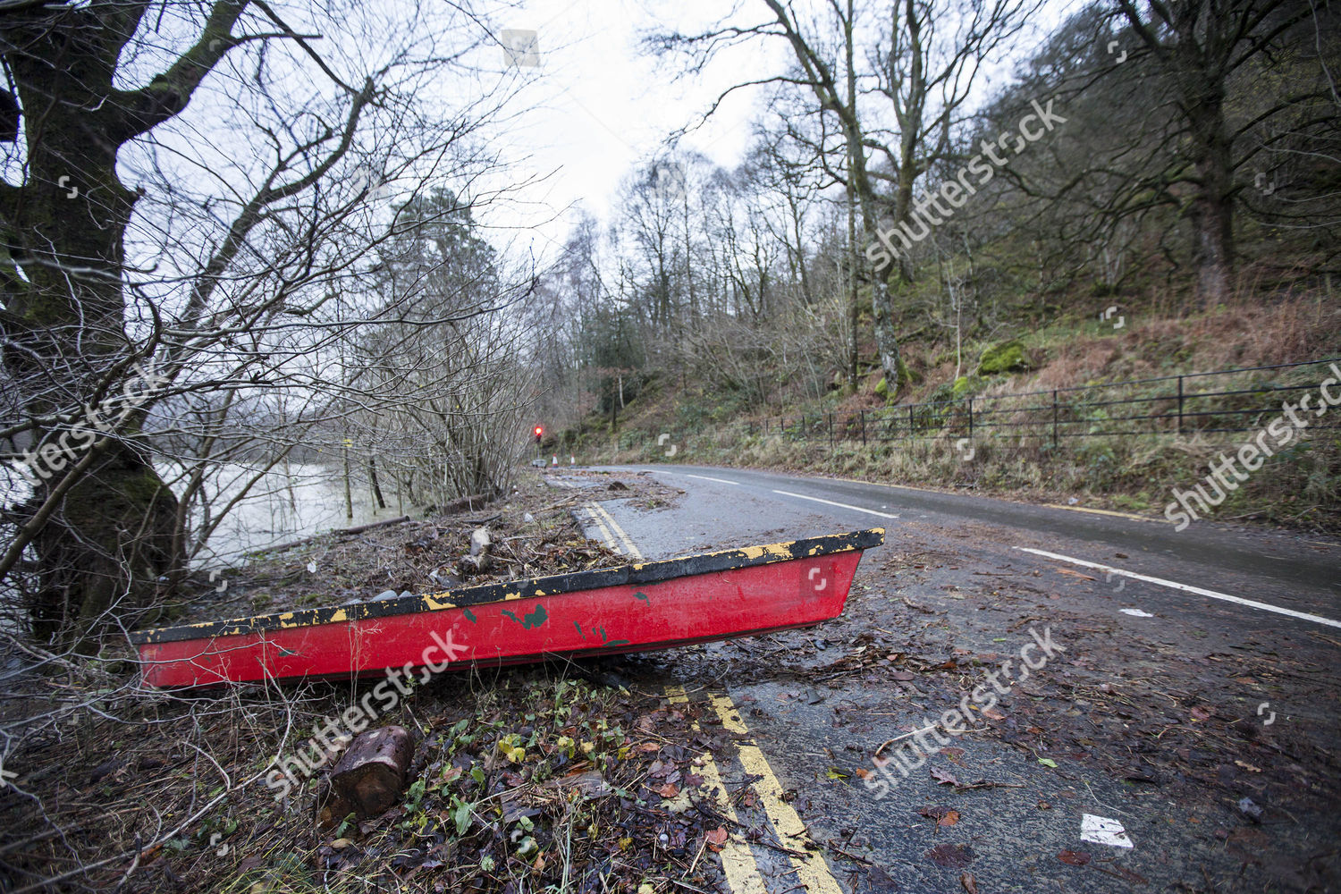 Picture Shows Boat Road On Way Editorial Stock Photo - Stock Image ...