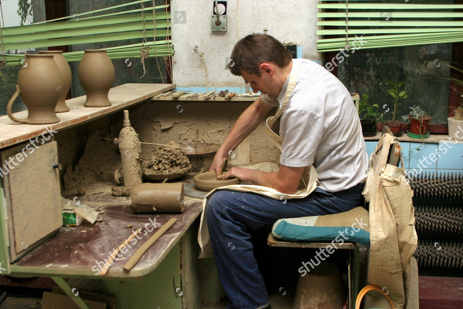 Modranska Majolika Pottery Being Made On Editorial Stock Photo - Stock ...