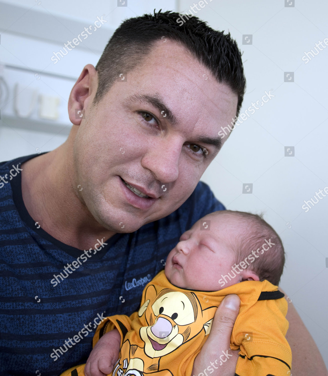 Matt Fiddes Wife Monique Baby Hero Editorial Stock Photo - Stock Image ...