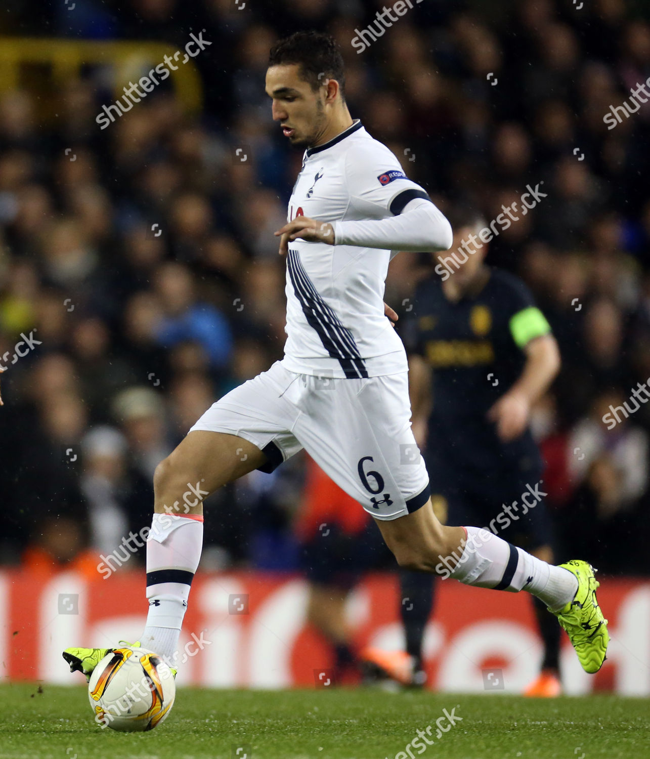 Tottenham Hotspurs Nabil Bentaleb Action During Editorial Stock Photo ...