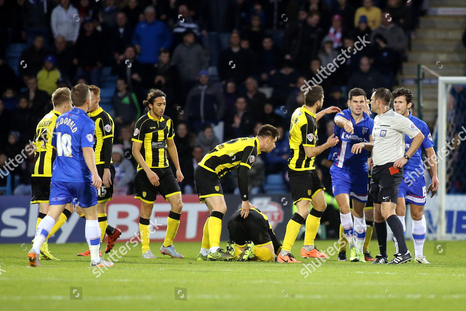 Referee Mr James Linington Puts Red Editorial Stock Photo - Stock Image ...