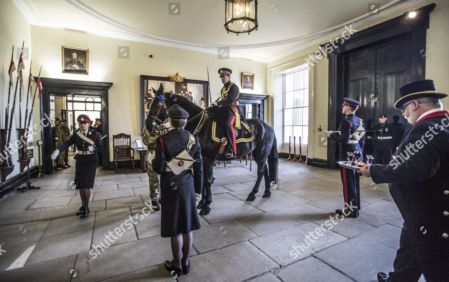 Sandhurst Adjutant Major Peter Middlemiss Rides Editorial Stock Photo ...