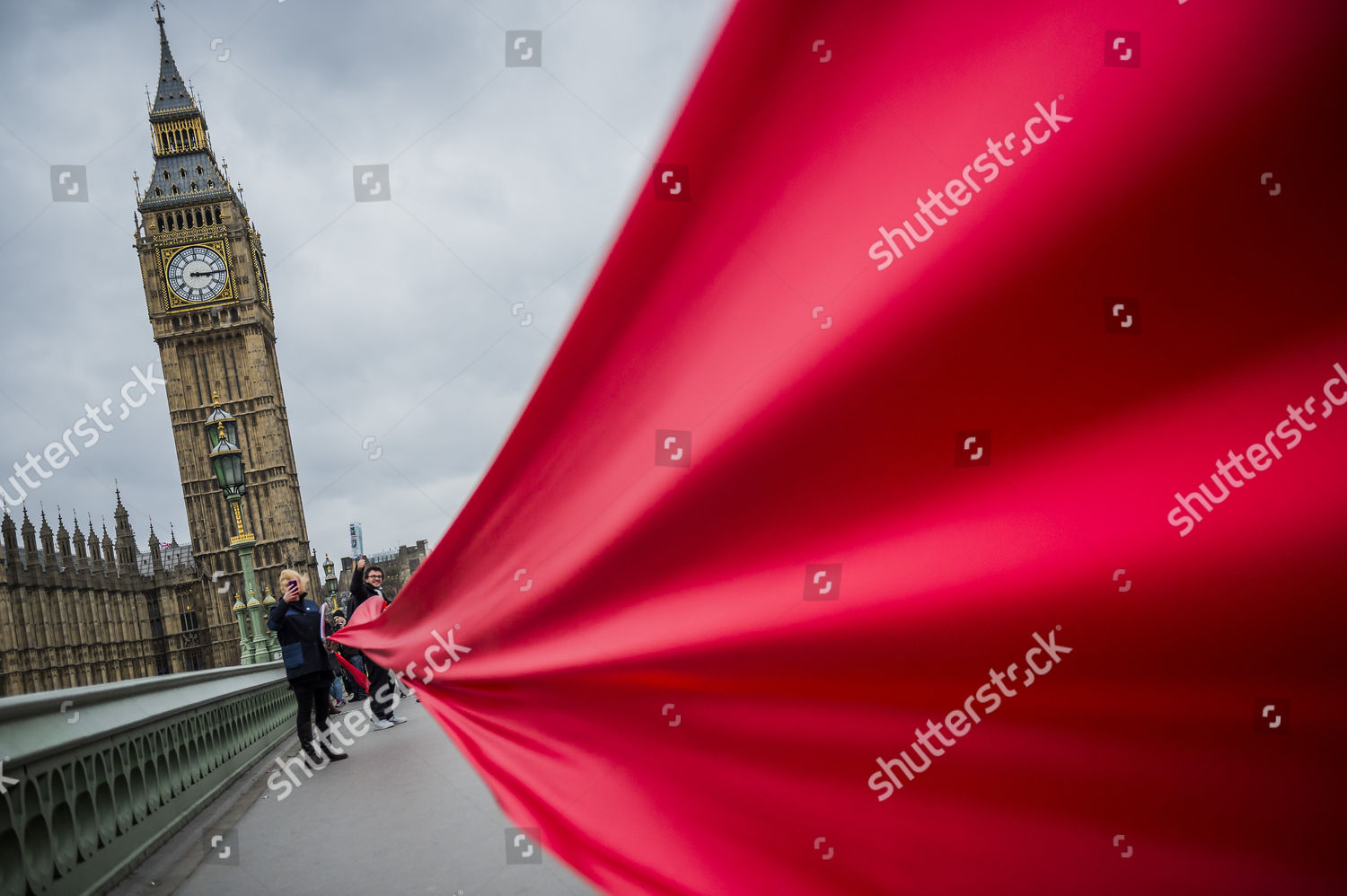 300m Long Red Line Banner Across Editorial Stock Photo - Stock Image ...