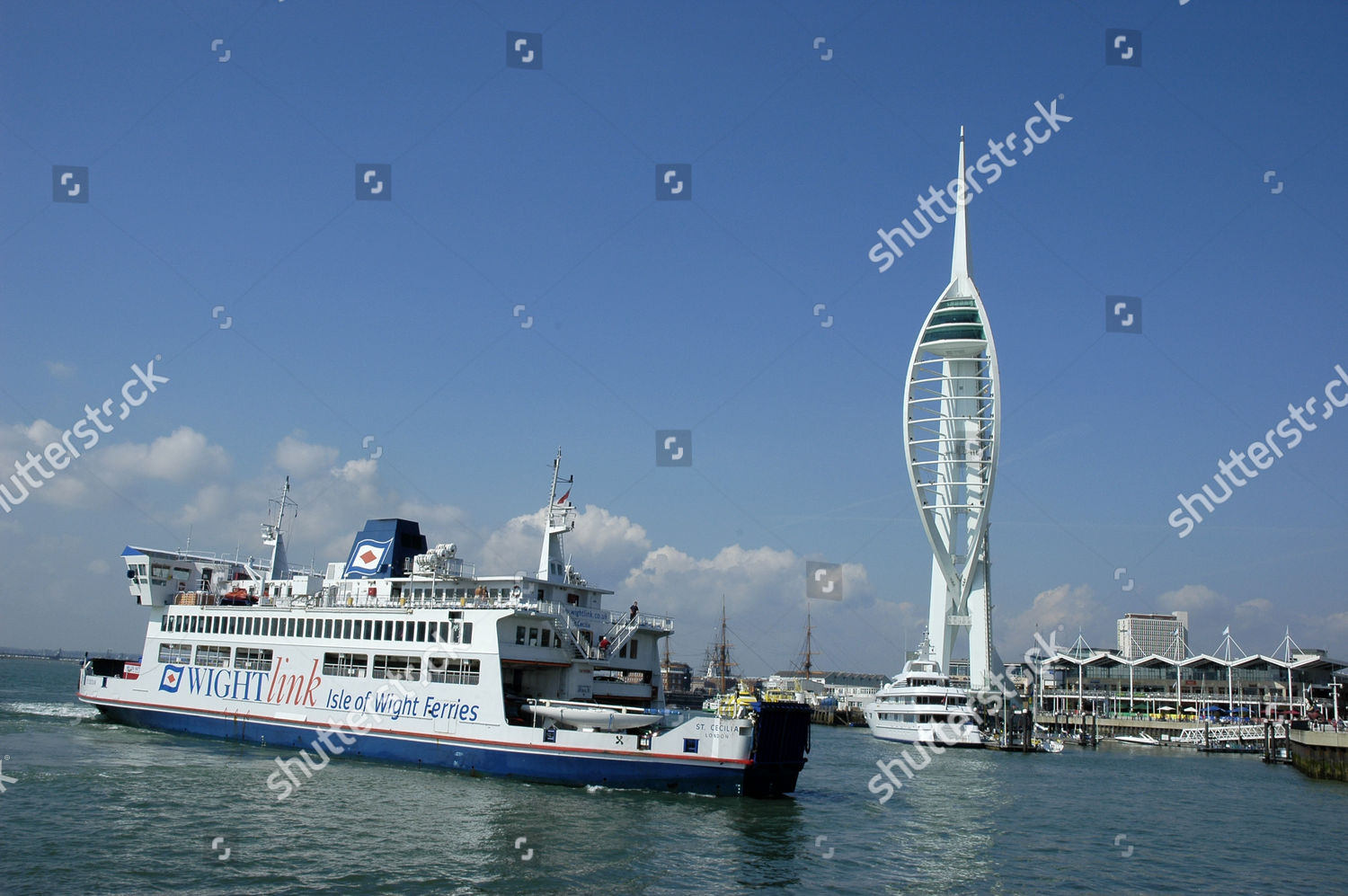 Wightlink Ferry Passing Spinnaker Tower Portsmouth Editorial Stock Photo - Stock Image ...