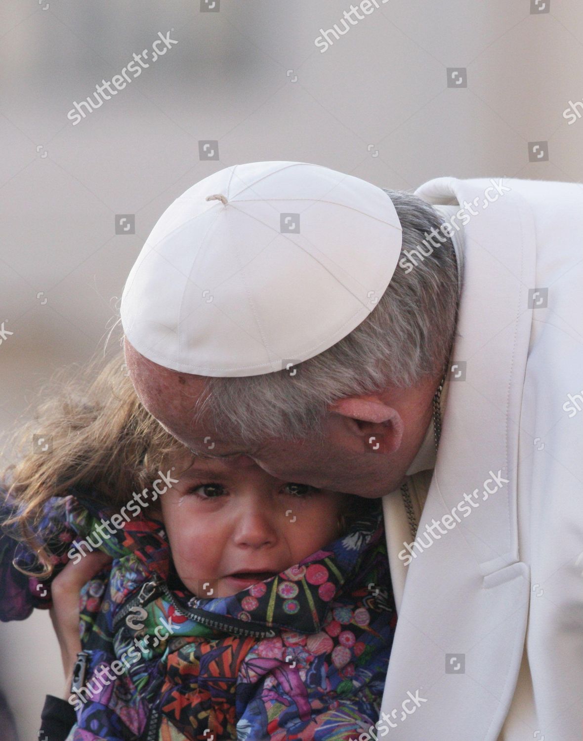 Pope Francis Kisses Crying Child Editorial Stock Photo - Stock Image ...