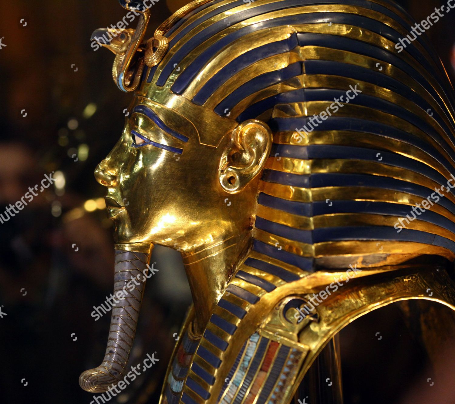 Golden Burial Mask King Tutankhamen Editorial Stock Photo - Stock Image ...
