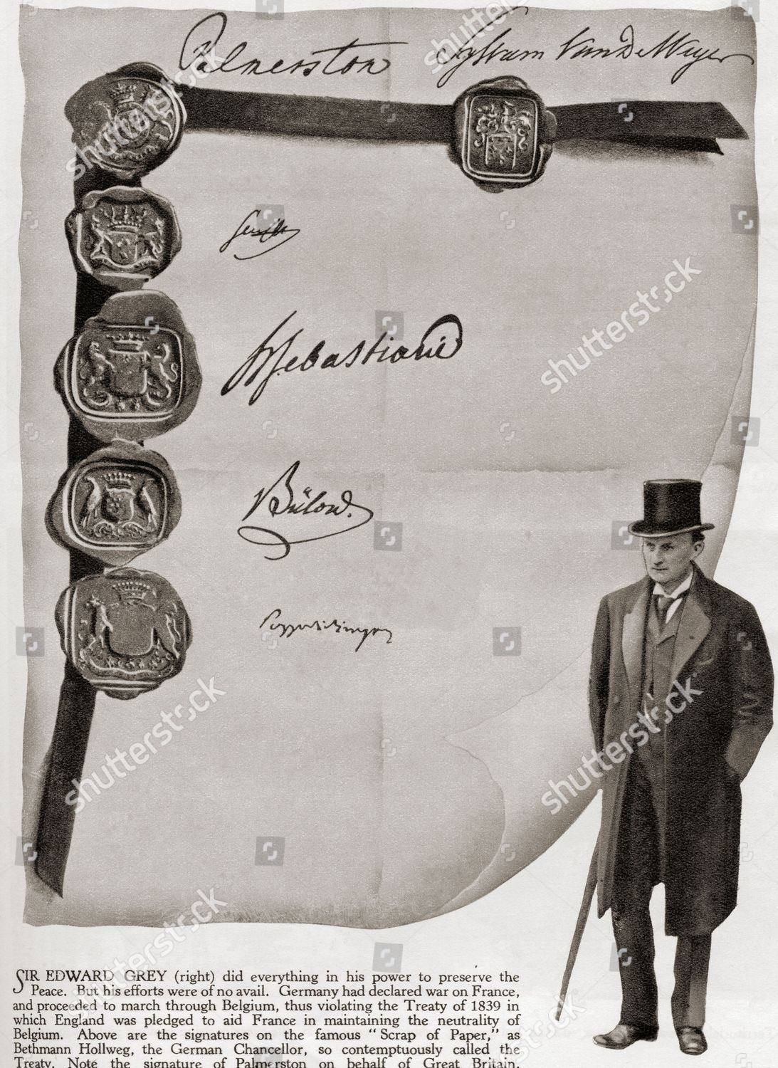 Peace Treaty 1839 Which England Pledged Editorial Stock Photo - Stock ...