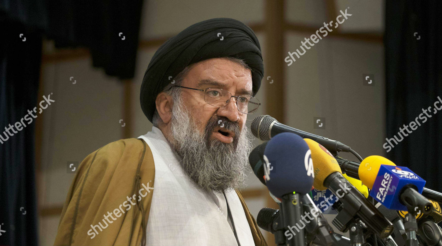 Tehrans Friday Prayers Leader Ahmad Khatami Editorial Stock Photo ...