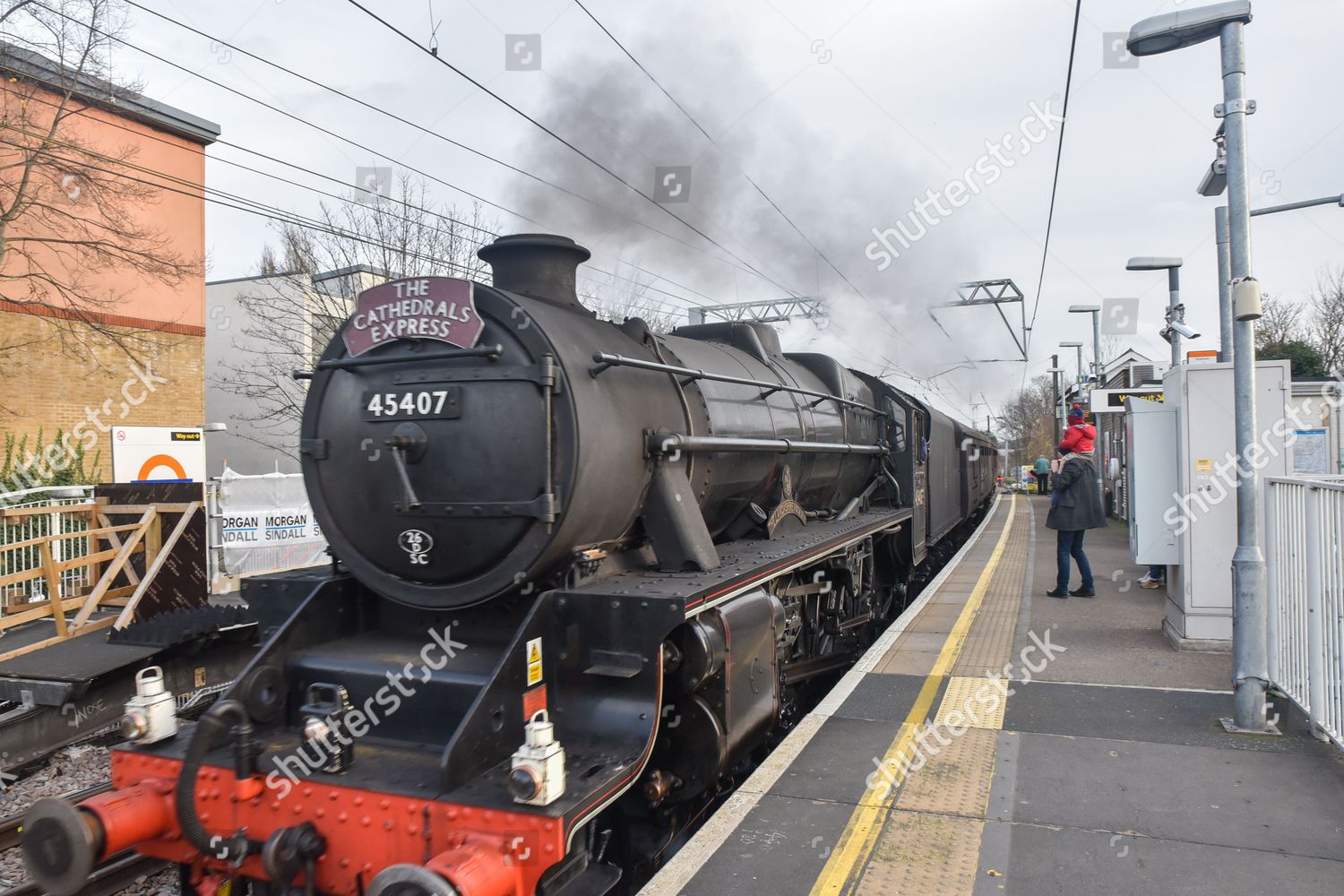 Steam Train Running Between Southend Salisbury Editorial Stock Photo ...