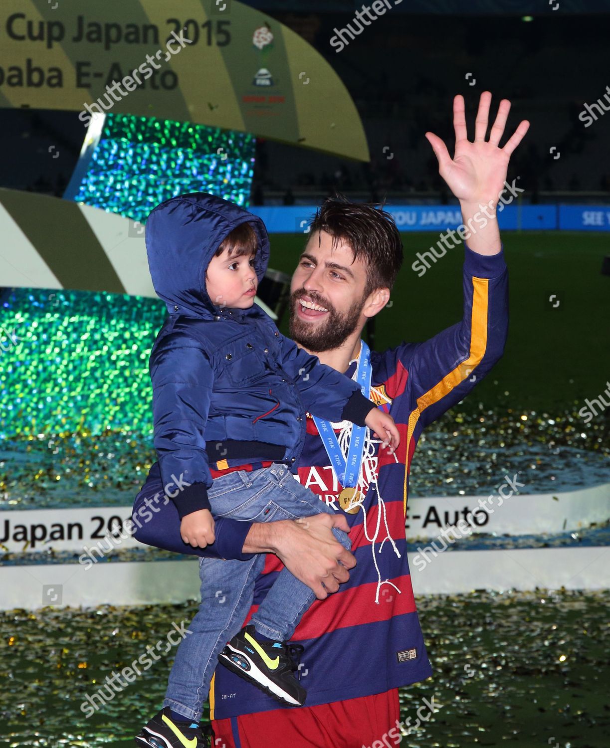 Gerard Pique His Son Milan Pique Editorial Stock Photo - Stock Image ...