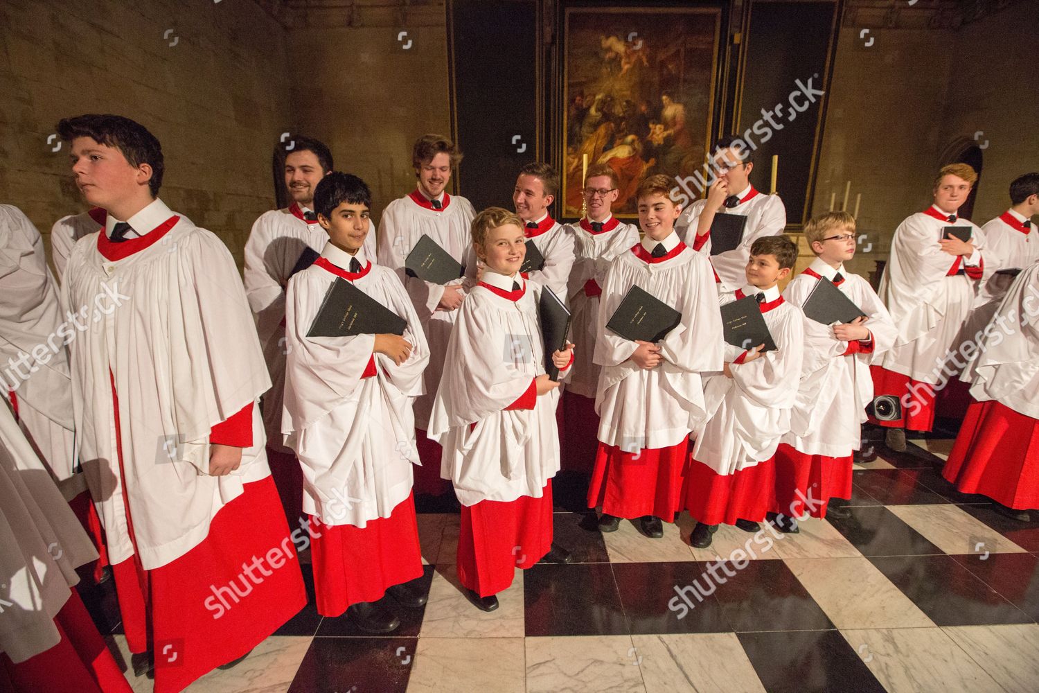 Picture Shows Kings College Choir Cambridge Editorial Stock Photo ...