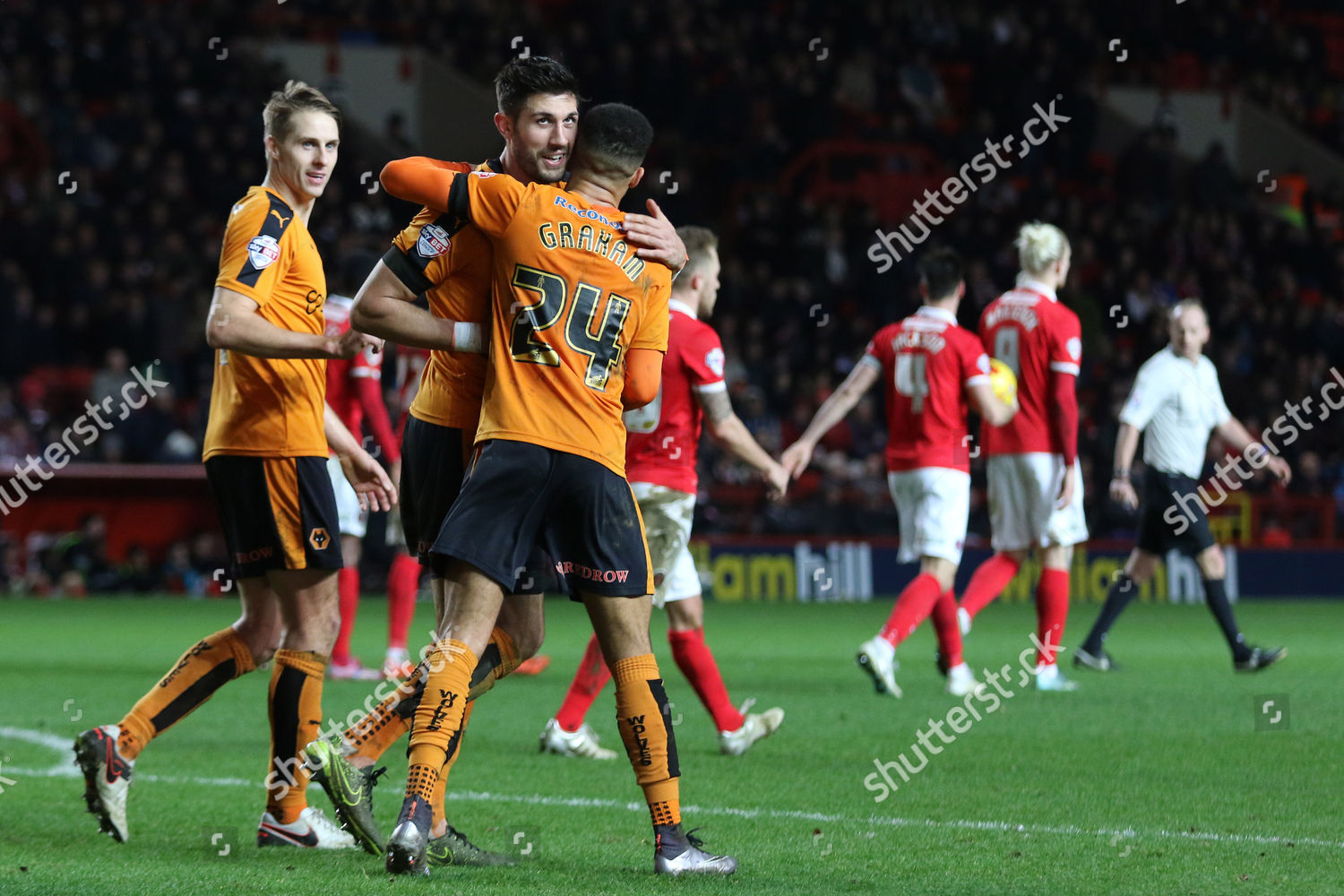 Wolves Captain Danny Batth Celebrates Their Editorial Stock Photo ...