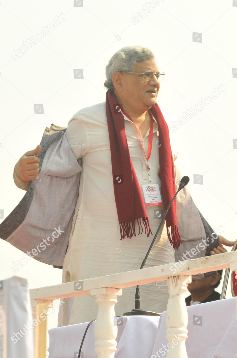Sitaram Yechury General Secretary Communist Party Editorial Stock Photo ...