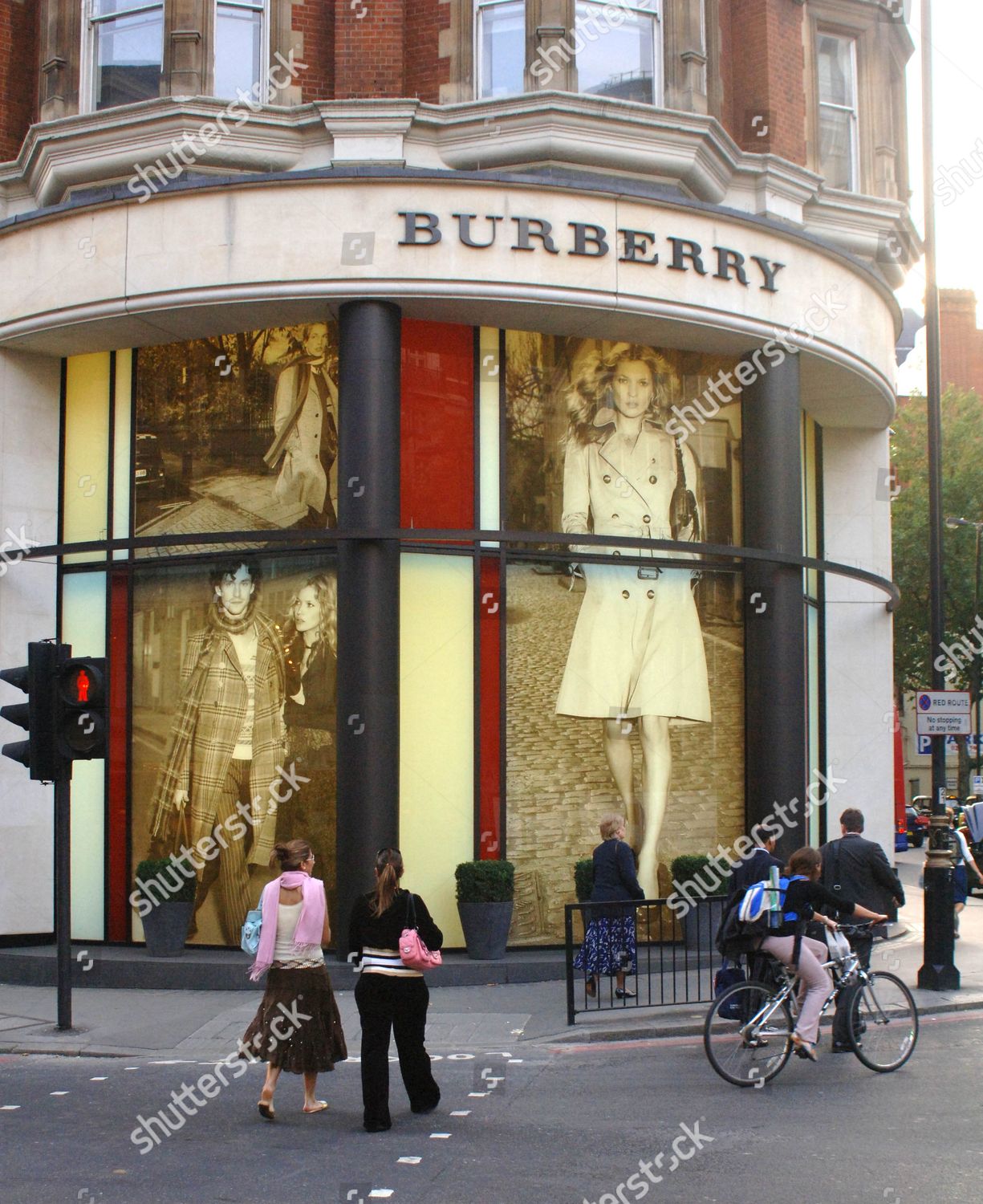 Kate Moss Window Display Burberrys Editorial Stock Photo - Stock Image ...