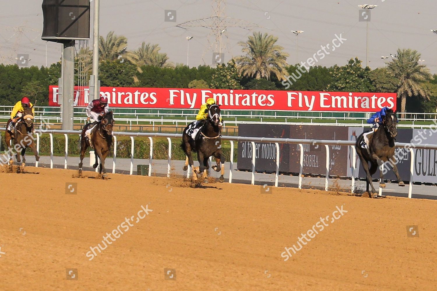 Dubai Meydan Race Track Blue Creek Editorial Stock Photo - Stock Image ...