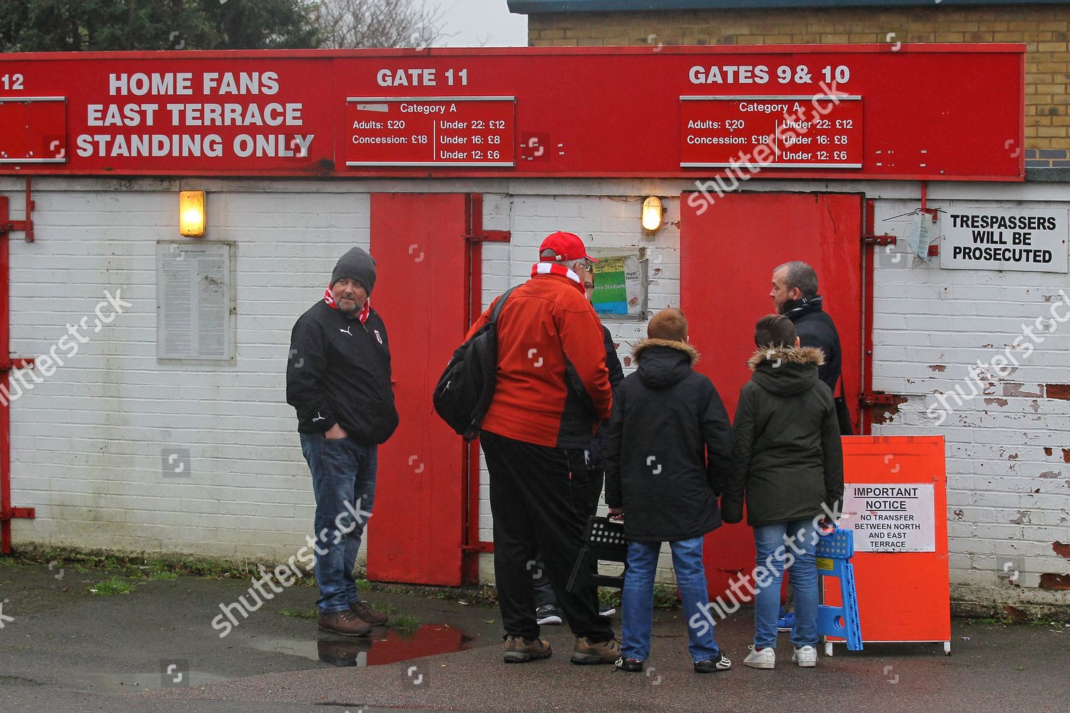Fans Await Opening Turnstiles Editorial Stock Photo - Stock Image ...