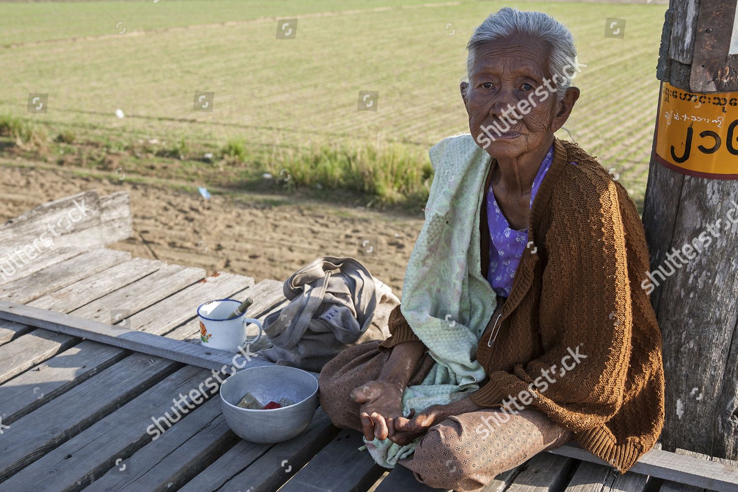 Native Leper Woman Sitting On U Editorial Stock Photo - Stock Image ...