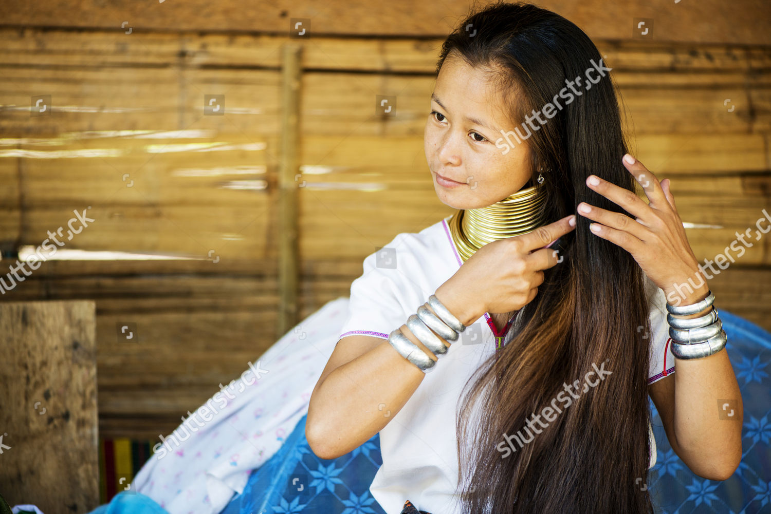 Model Released Young Kayan Hill Tribe Editorial Stock Photo - Stock ...