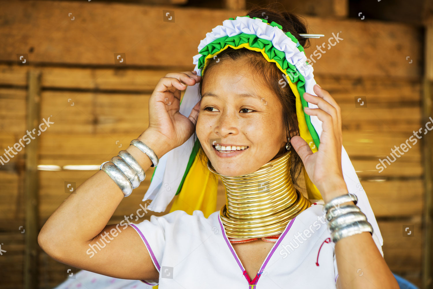 Model Released Young Kayan Hill Tribe Editorial Stock Photo - Stock ...