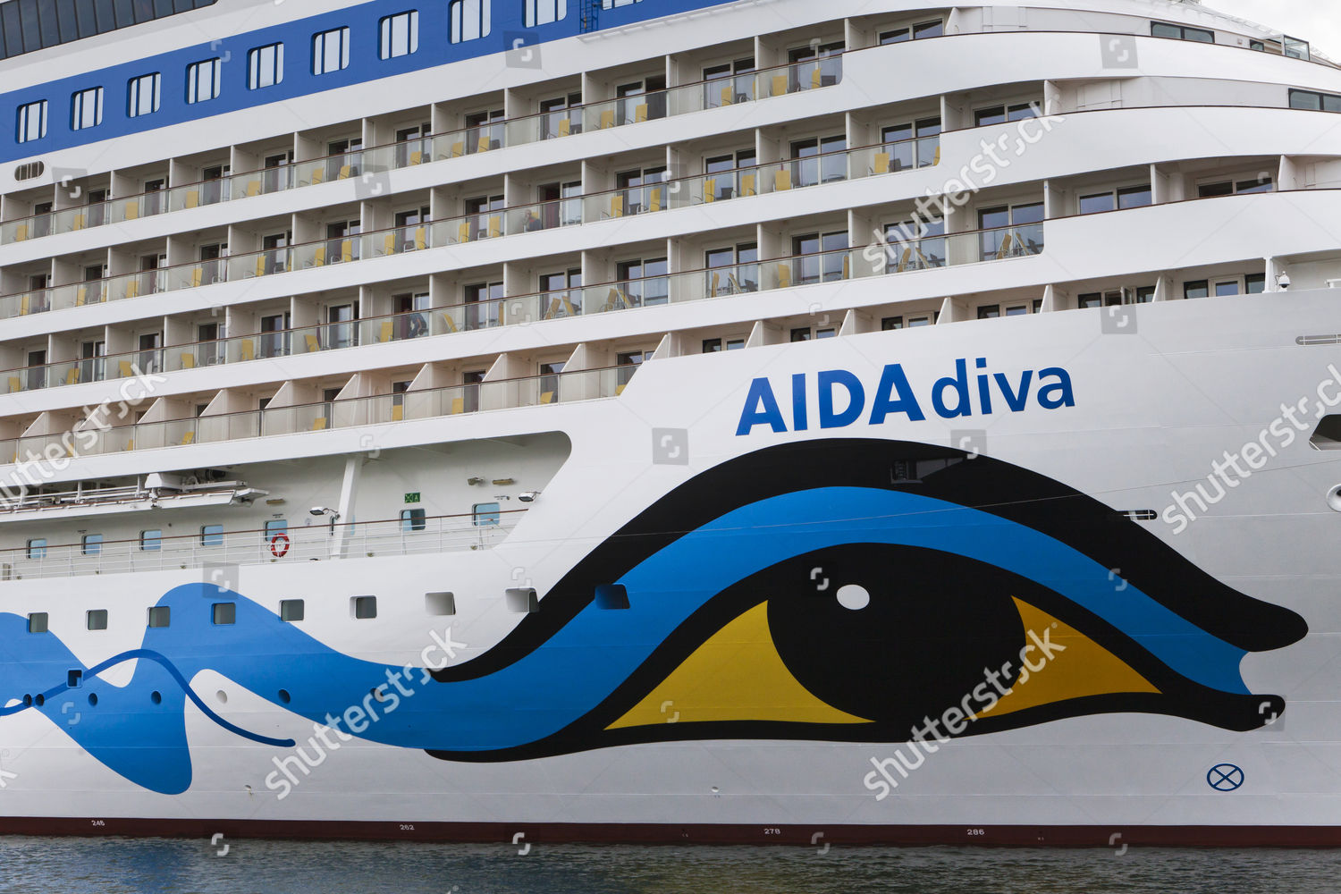 Aida Logo On Aidadiva Cruise Ship Editorial Stock Photo - Stock Image ...