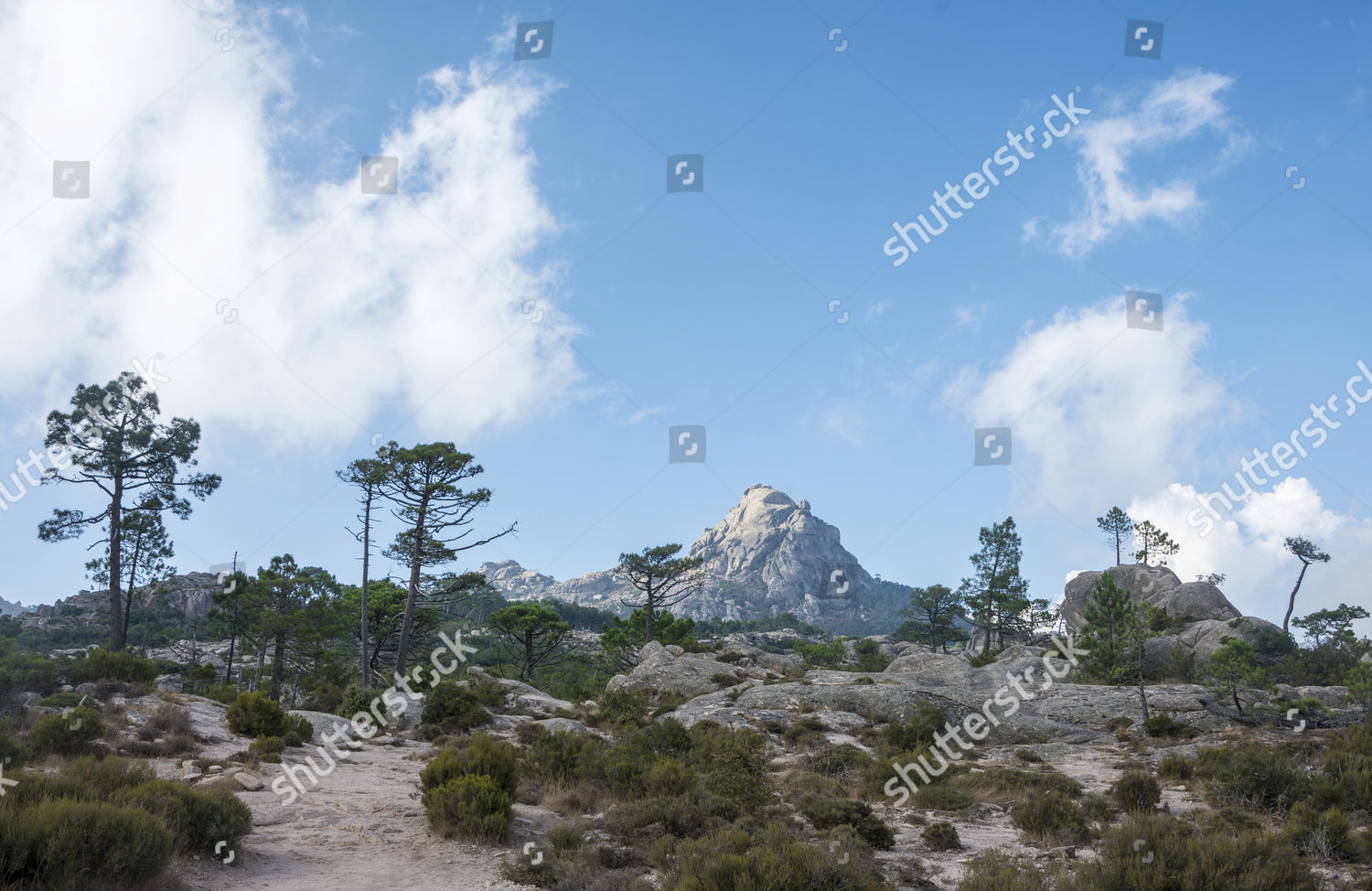 Walking Path Piscia Di Gallo Mountain Editorial Stock Photo - Stock ...