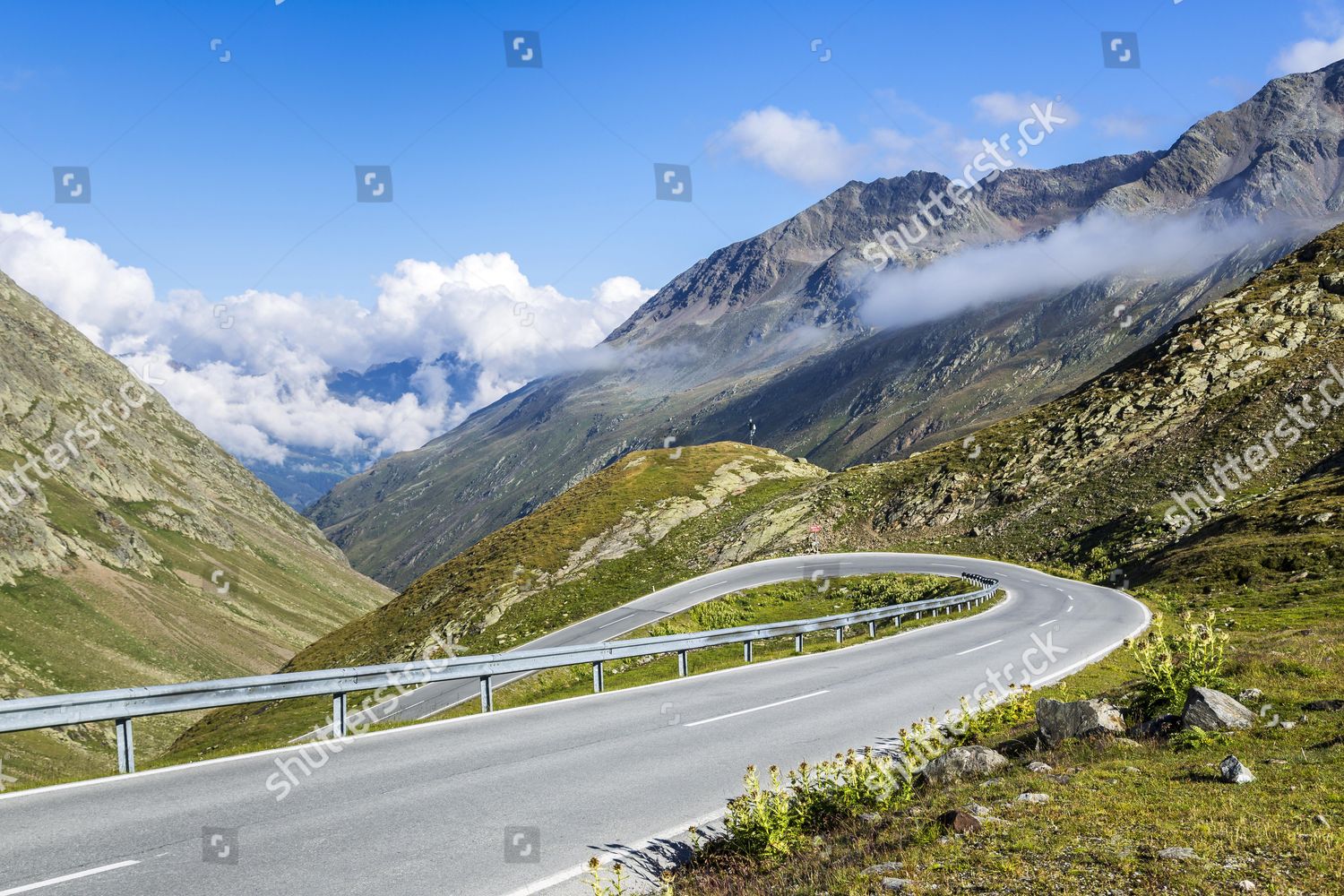 Mountain Pass Road Timmelsjoch Passo Del Editorial Stock Photo - Stock ...