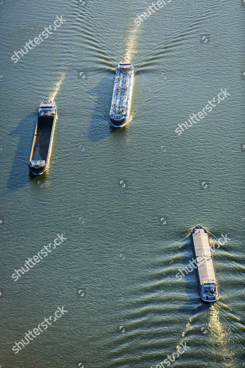 Cargo Ships Container Barges Container Ships Editorial Stock Photo ...