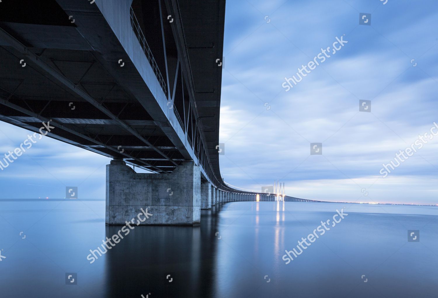 Oresund Bridge Oresundsbroen Worlds Longest Cablestayed Editorial Stock ...
