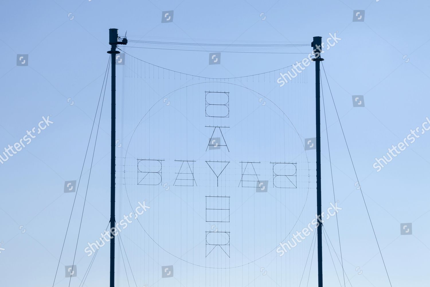 Bayer Cross Bayer Ag Leverkusen North Editorial Stock Photo - Stock ...