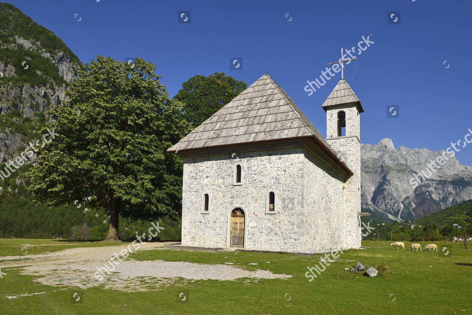 Historic Catholic Church Theth Thethi Nationalpark Editorial Stock ...