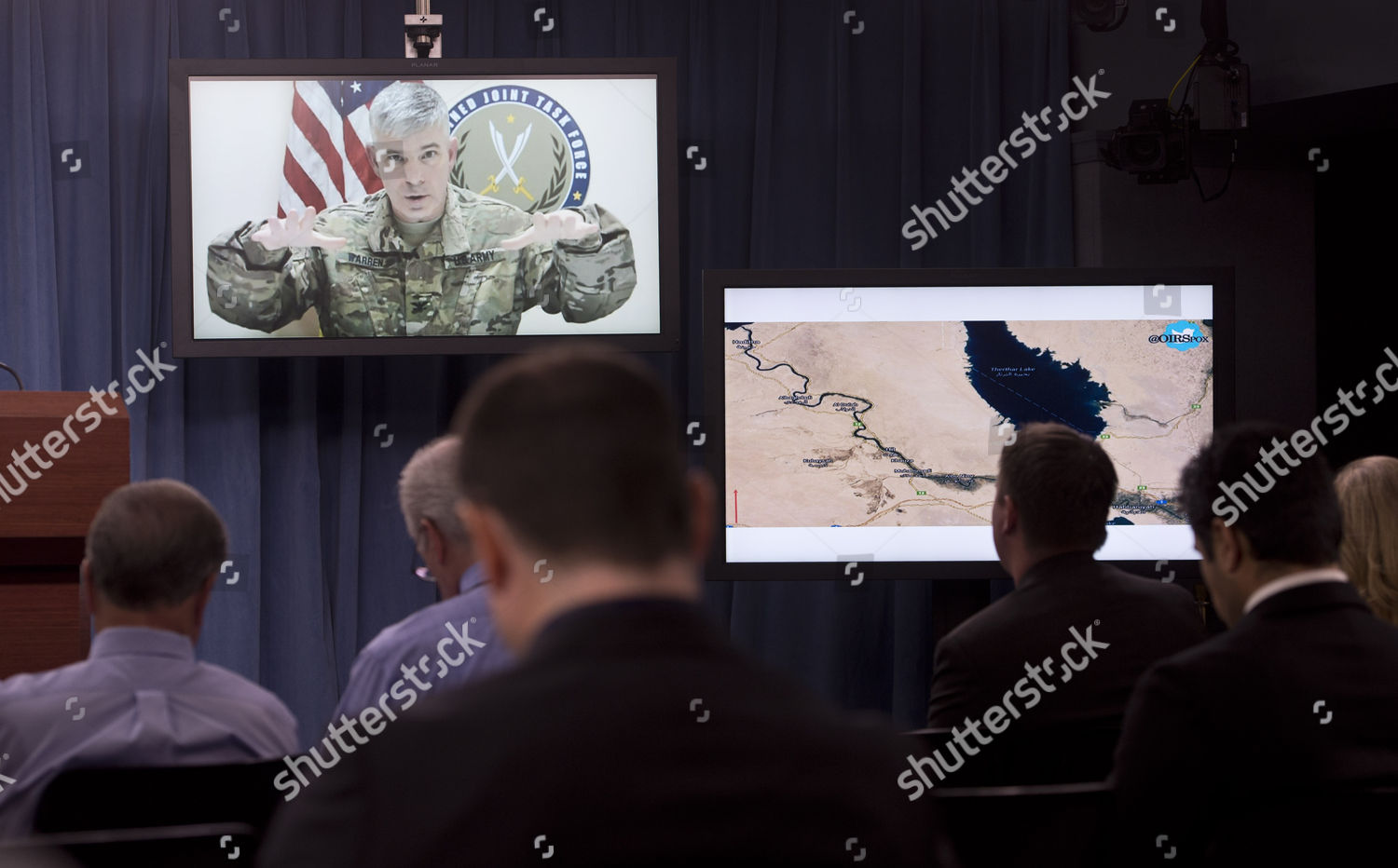 Us Army Colonel Steve Warren Spokesman Editorial Stock Photo - Stock ...