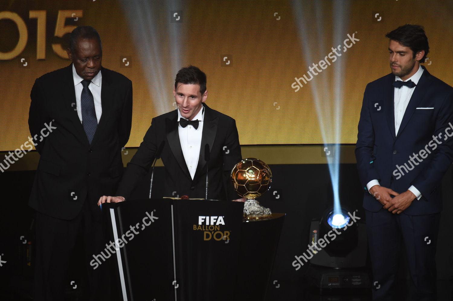 Lr Issa Hayatou Lionel Messi Kaka Editorial Stock Photo - Stock Image ...