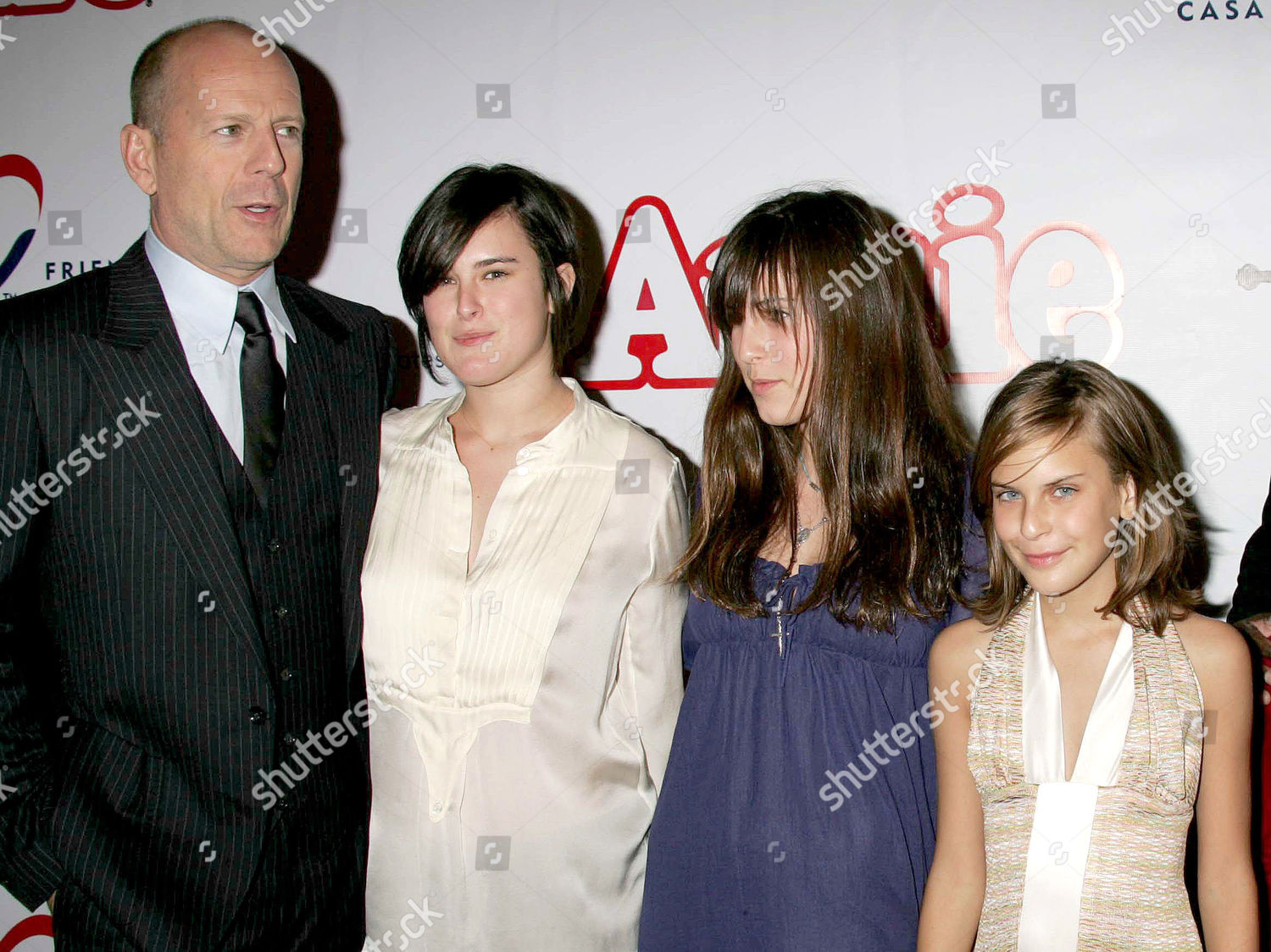 Bruce Willis Daughters Rumer Tallulah Belle Editorial Stock Photo ...