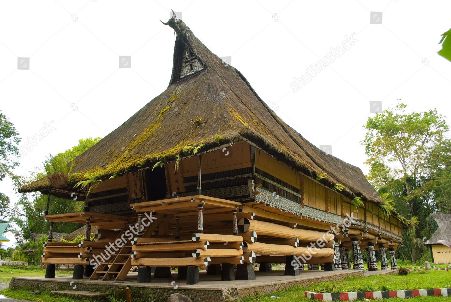 Building Batak Architectural Design Danau Toba Editorial Stock Photo ...