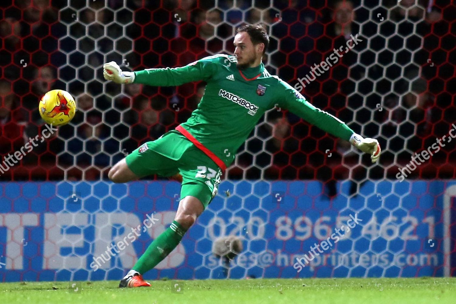 Brentford Goalkeeper David Button During Brentford Editorial Stock ...